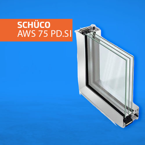 Schüco AWS 75 PD.SI - Конструкции из алюминиевого профиля в Москве